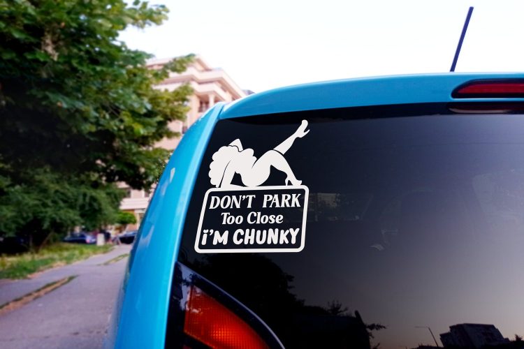 Free Funny SVG Quote: Don't Park Too Close I'm Chunky ...